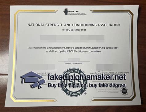 How To Order A Fake Cscs Nsca Certificate Without Exams