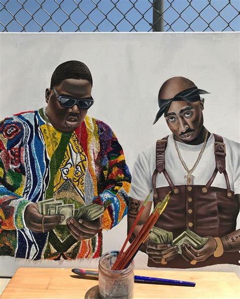 Pin By Peter John On Pink Tupac Art Biggie Smalls Art Black Love Art