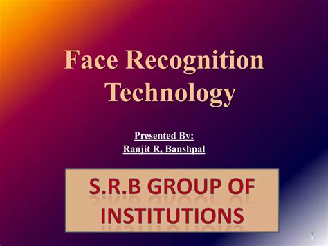 Face Recognition Technology Pptx