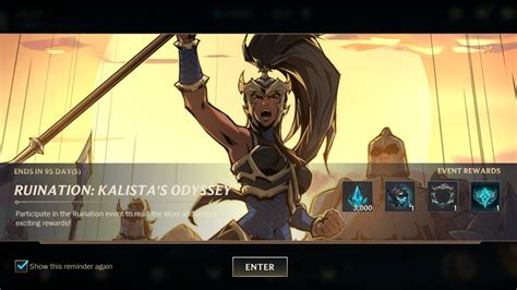 Ruination Kalistas Odyssey Event Wild Rift Youtube