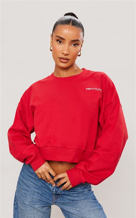 Red Crop Tops Prettylittlething Usa