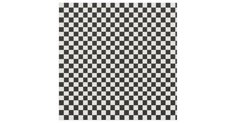 Black And White Checkered Pattern Fabric Zazzle