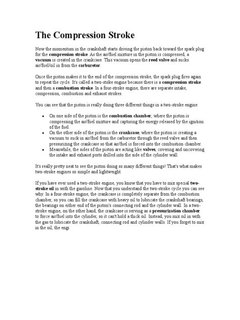 The Compression Stroke Pdf