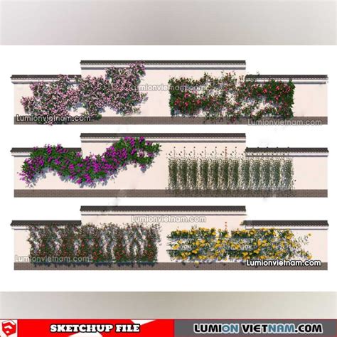 Plant Wall Sketchup Models By Dinh Thanh