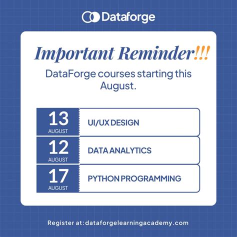 DataForge Learning Academy on LinkedIn: 🤔 Wondering how to invest in yourself this August? Level ...