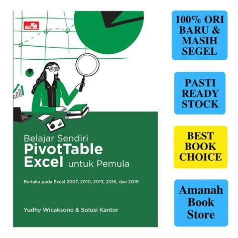 Jual Belajar Sendiri Pivottable Excel Untuk Pemula Yudhy Wicaksono Di