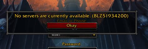 anyone having issues loggin in eu r wow