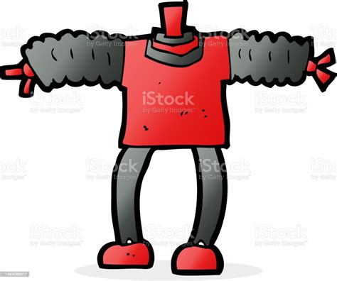Ilustración De Cuerpo De Robot De Dibujos Animados Y Más Vectores