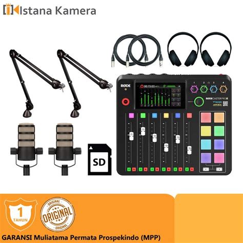 Jual Rode Podcast Microphone Package Rodecaster Pro 2 Paket 2mic Psa1 Shopee Indonesia