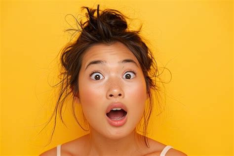 A Woman With Her Mouth Open And A Surprised Expression On The Face