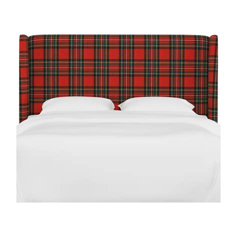 Archie Wingback Headboard Stewart Tartan Home Furniture Beds