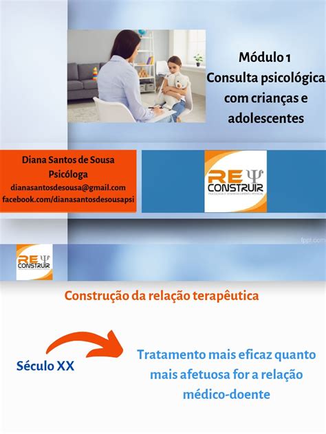 Construção Da Relação Terapêutica Com Crianças E Adolescentes Técnicas