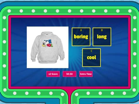 Go Getter 1 Unit 2 2 Adjectives Gameshow Quiz