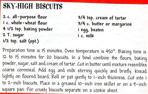 Sky High Biscuits Recipe