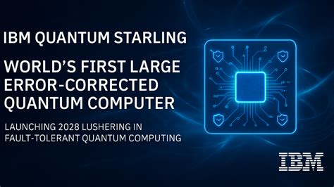 Ibm Quantum Starling First Large Error Corrected Quantum Pc