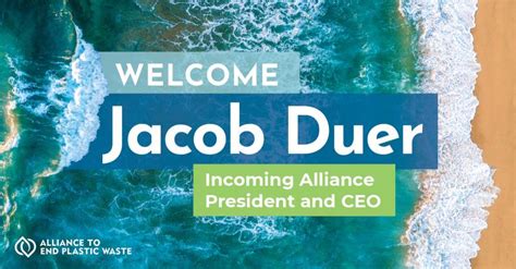 Were Pleased To Announce That Jacob Duer Will Serve As Our Inaugural