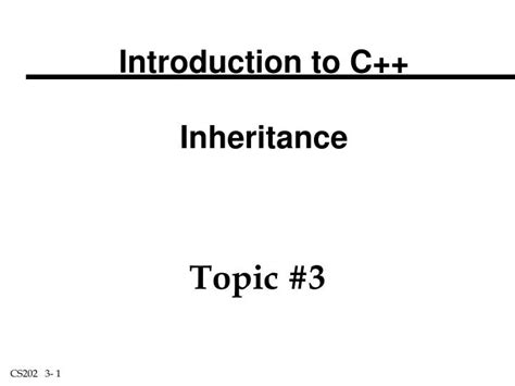 Ppt Introduction To C Inheritance Powerpoint Presentation Free Download Id6525273
