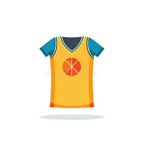 Cartoon Basketball Jersey Sporting Attire Vector Illustration Isolated