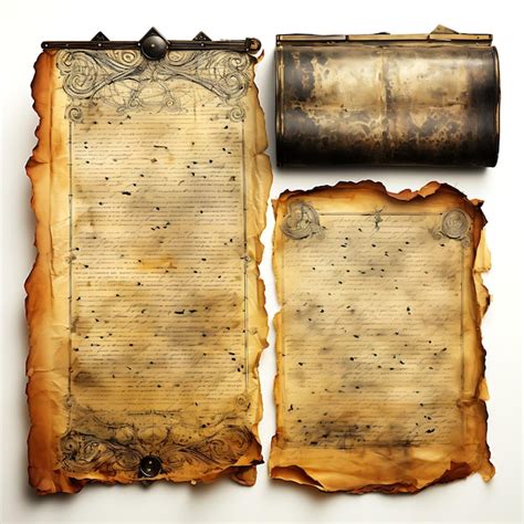Premium Photo A Set Frame Of Antique Legal Document Paper Aged Yellow