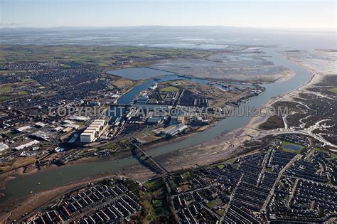 Aerial Photography Of High Level View Of Barrow Docklands Barrow In