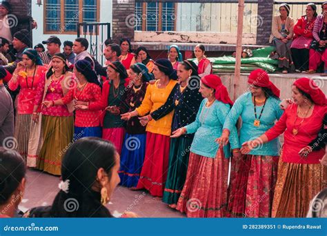 31st January 2023 Tehri Garhwal Uttarakhand India Traditional Dance