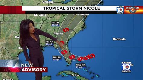 Tropical Storm Nicole P M Tuesday Advisory Youtube