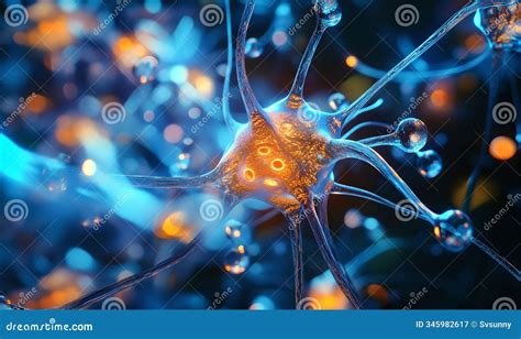 Neural Network Connections In Abstract Science Art Stock Image Image