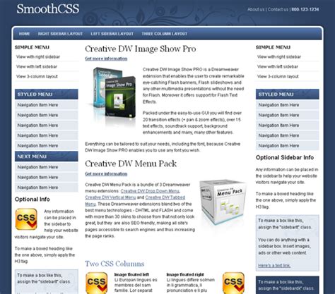 Smooth Css Template Templates Dmxzone Com