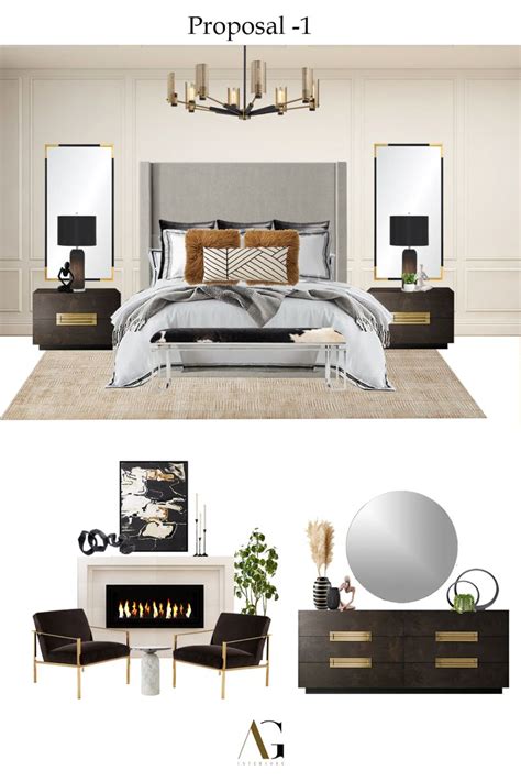 Modern Glam Bedroom Decor Luxe Bedroom Master Bedroom Interior