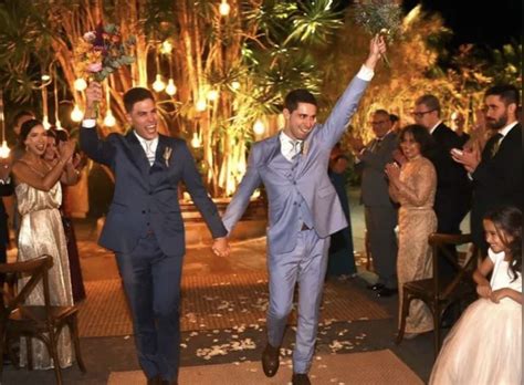 Erick Rianelli e Pedro Figueiredo abrem álbum de casamento