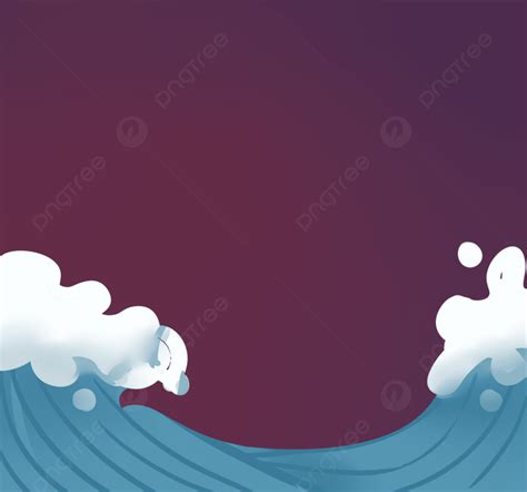 Wave Blank Background Illustration Pattern Sea Wave Blank Background