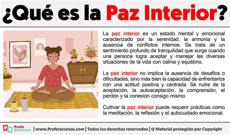 Qué Es La Paz Interior