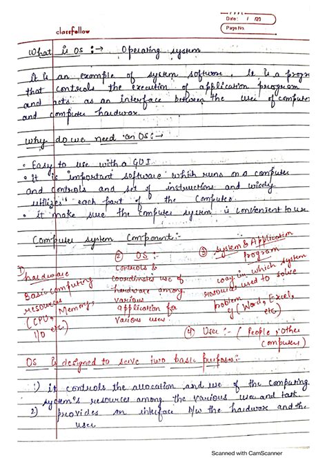 OS Notes N A Computer Programming Studocu