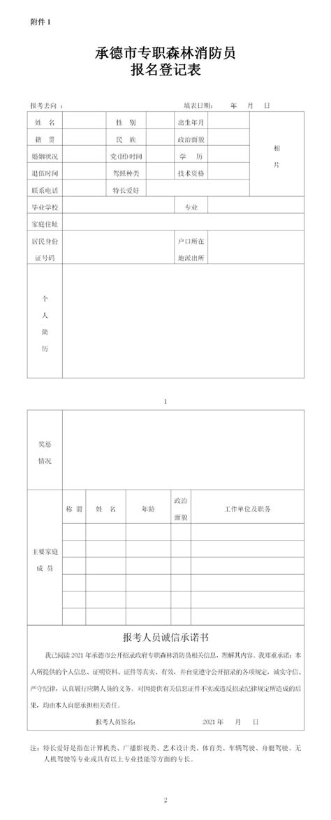 丰宁满族自治县人民政府 公告公示 好消息承德市森林草原消防支队招聘啦