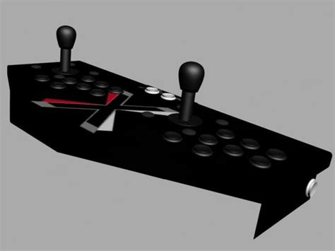 3d X Arcade Controller Pad Model
