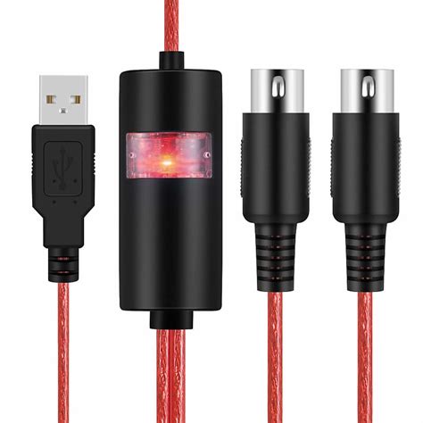 Midi To Usb Cable Interface Converter In Out Midi Cable Reverb