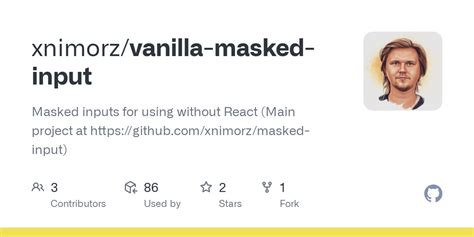 Github Xnimorz Vanilla Masked Input Masked Inputs For Using Without