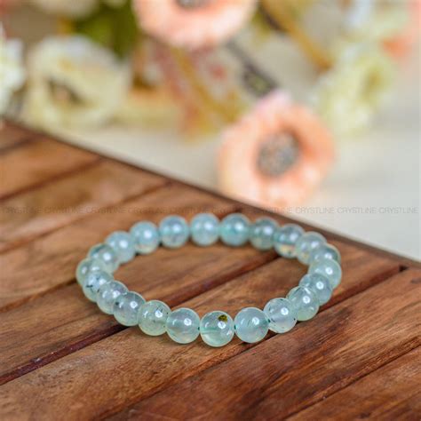 Prehnite Bracelet Healing Serenity Crystline