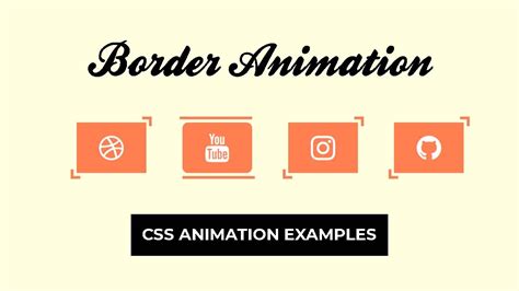 Creative Border Animation On Button Css Animation Examples Youtube