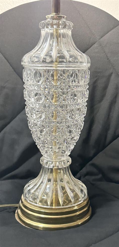 Vintage Crystal Lamp Etsy