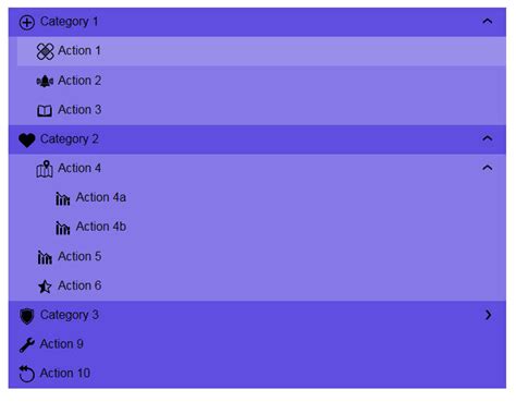 Alpha Anywhere Menu Tree