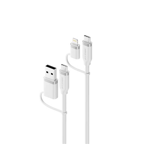 4 In 1 100w Silicone Flexible Universal Charging Cable 15m Usb C U