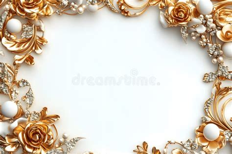 Microscope Frame On White Background For Educational Themes Stock
