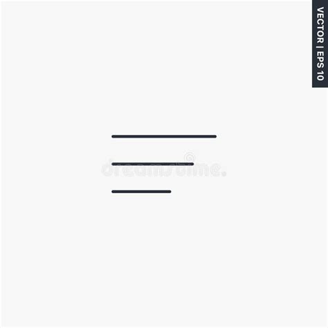 Menu Navigation Interface Linear Style Sign For Mobile Concept And Web Design Stock Vector