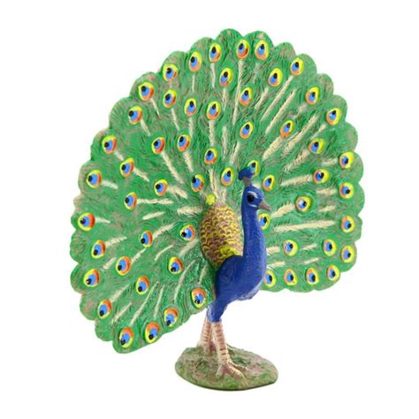 Nebula Supreme Realistic Peacock Figurine Solid Structure Beautiful