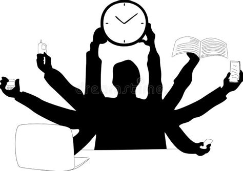 Multitasking Is Hard Stock Vector Image 55700585