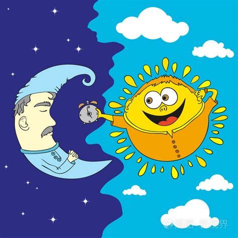 一半月亮一半太阳的画一半太阳一半月亮图案 伤感说说吧