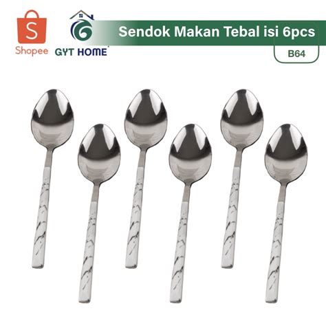 Jual GYT Sendok Makan Tebal Isi 6 Pcs Indonesia Shopee Indonesia