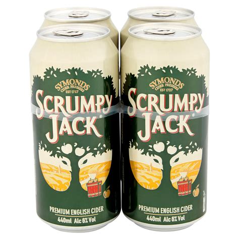Scrumpy Jack Premium British Cider 4 X 440ml Cans Cider Iceland Foods