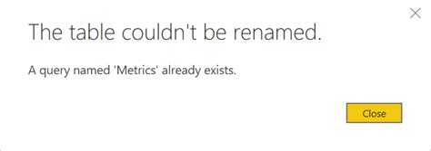 Powerbi Power Bi Model View Query Already Exists Stack Overflow